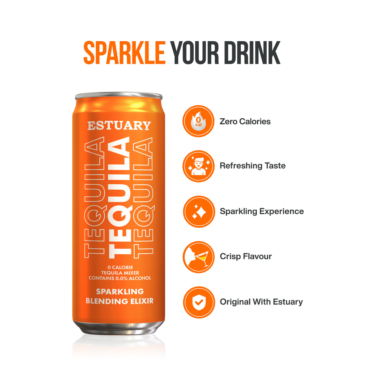 Tequila Sparkling Blending Elixir: Zero Sugar, Zero Calories - Estuary ...