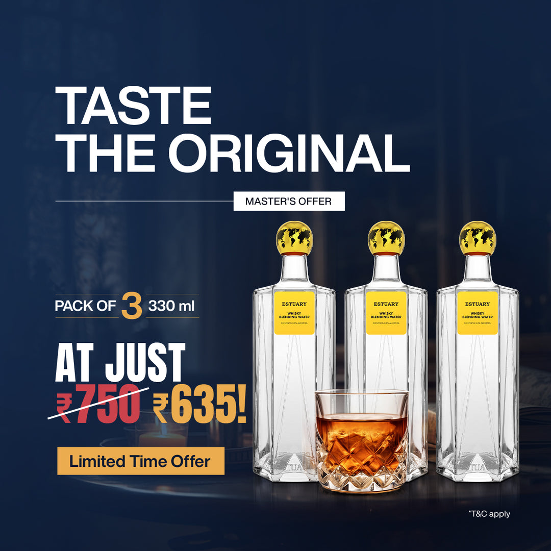 Master Blend Whisky Blending Water 330 ml : Premium Mixer - Estuary World